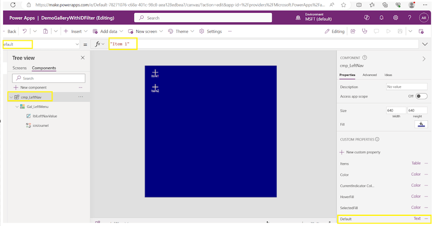 Powerapps Reusable Component For Left Or Top Navigation
